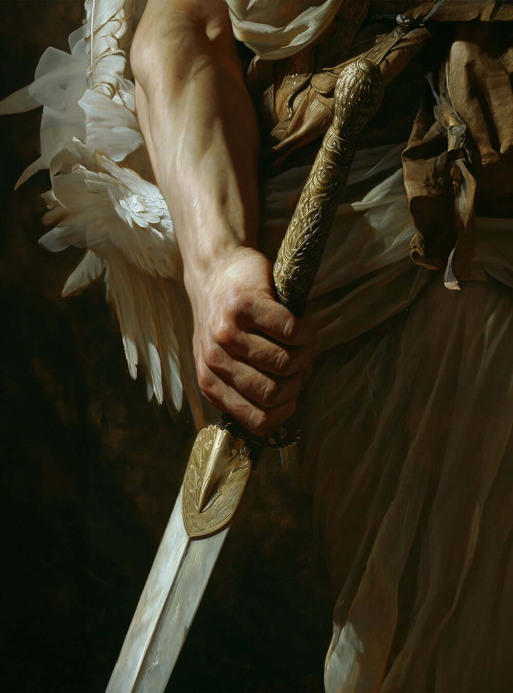 Showcase Angelic Warrior Scripture Art: Christian Iconography, Bible ...