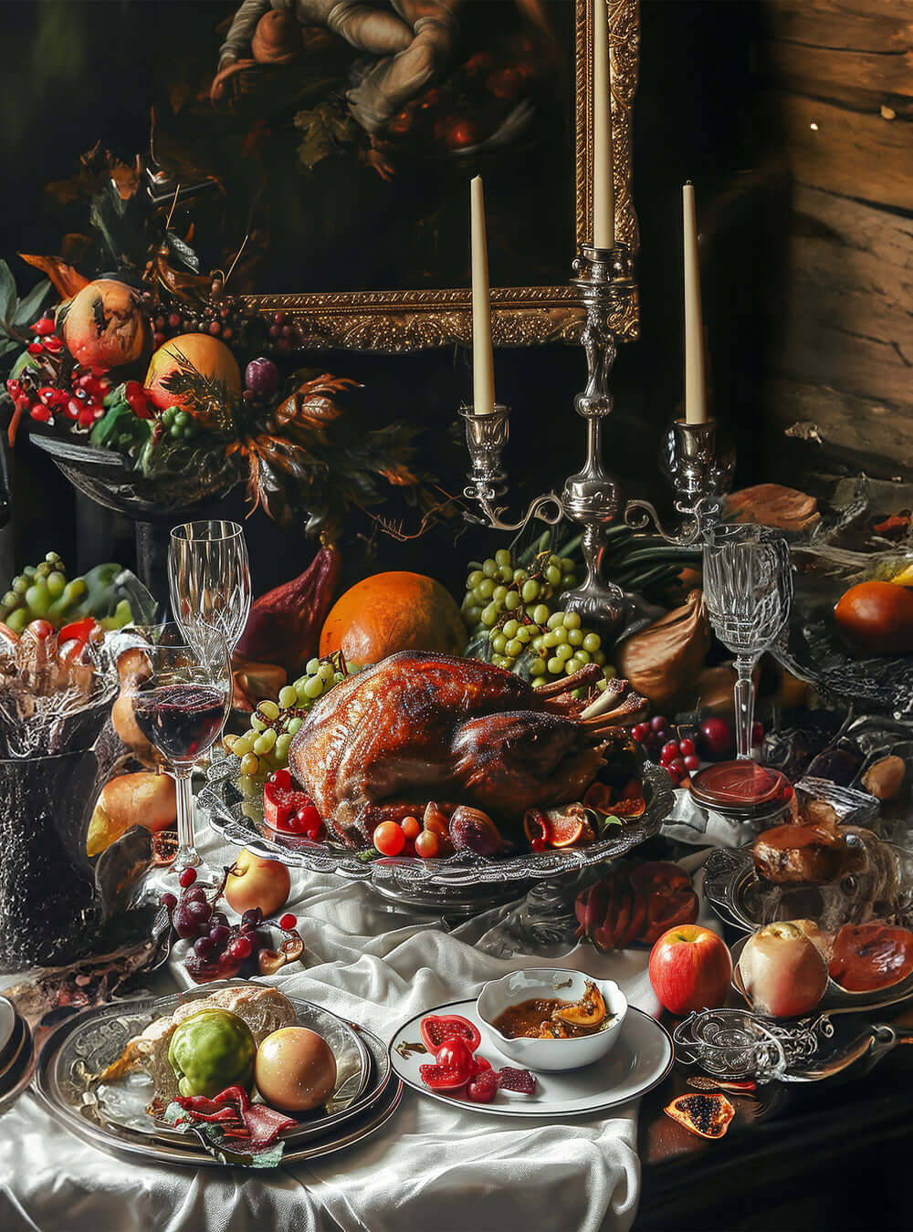 Elegant Feast Roasted Lamb Christian Artwork Bible Poster Print ...