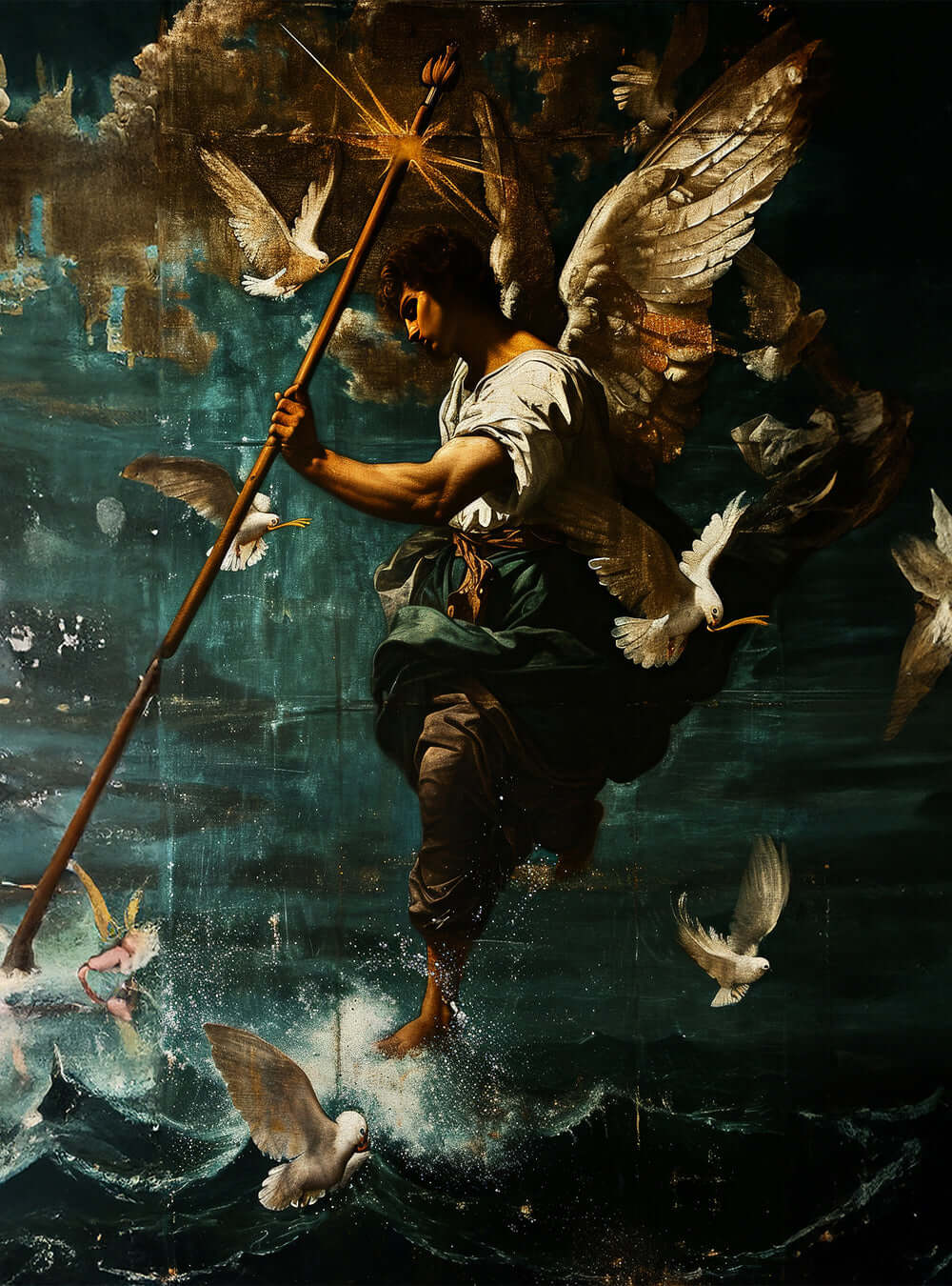 Christian Neoclassical Angel of Hope: Scripture Image Poster Print ...