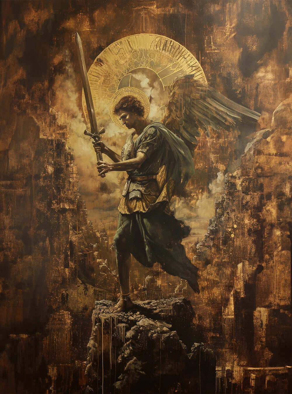 Raphael-styled Archangel Michael Christian Painting Bible Poster Print ...