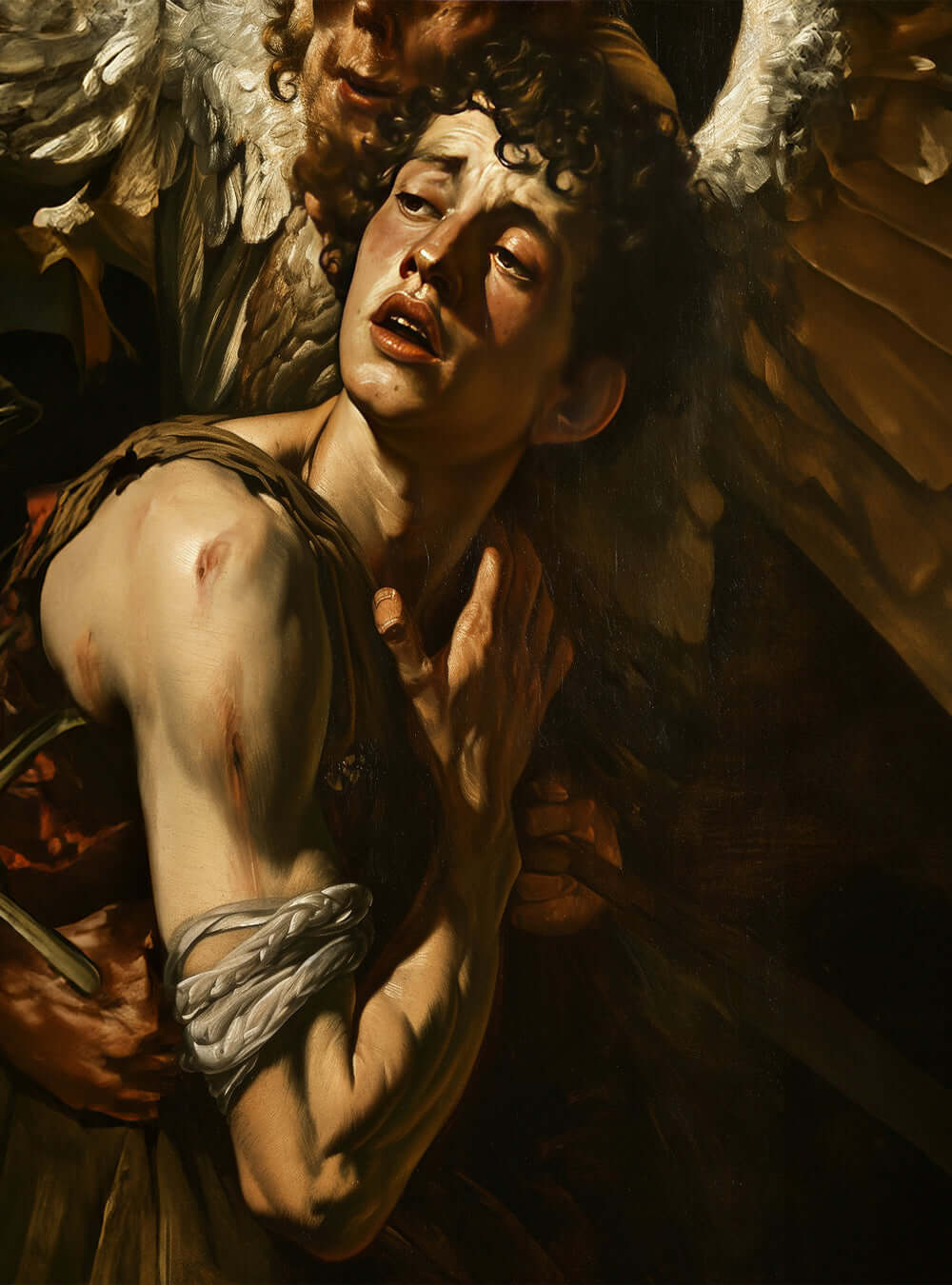 Scripture Image Baroque-Style Angelic Print Christian Iconography ...