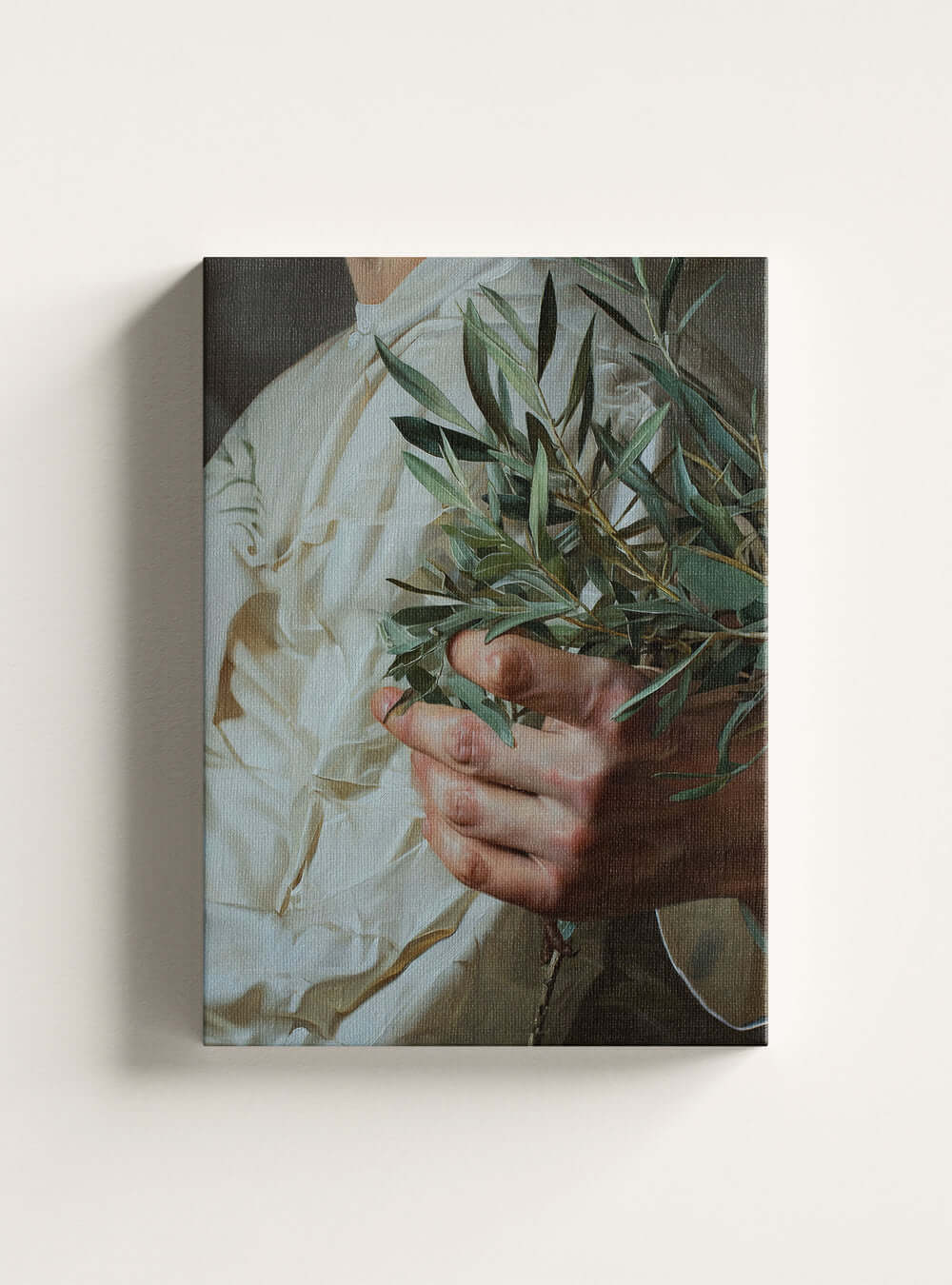 Divine Olive Branch Religion Art Bible Verse Canvas Print – Holysteller