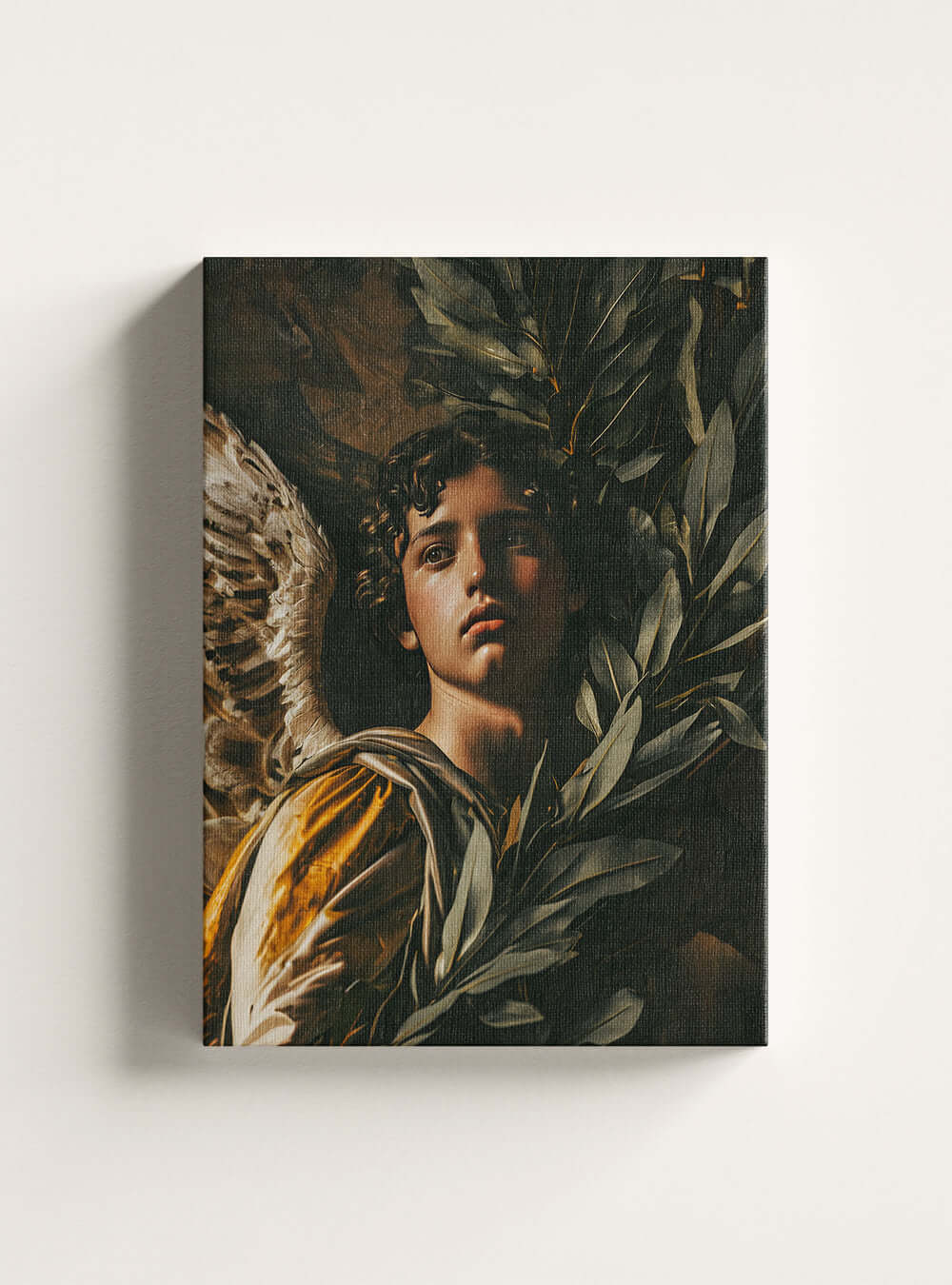 Radiant Archangel Christian Iconography Canvas Print Gift – Holysteller