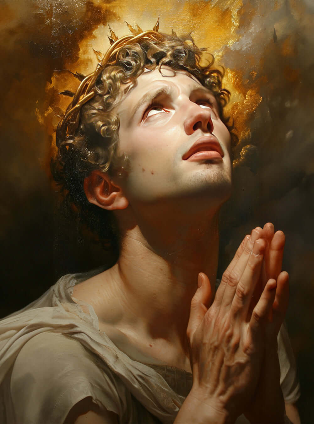 Showcase Divine Embrace Christian Iconography Bible Verse Image Print ...